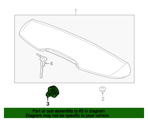 2015-2020 Volvo Spoiler Retainer Clip 30640552 | TascaParts.com