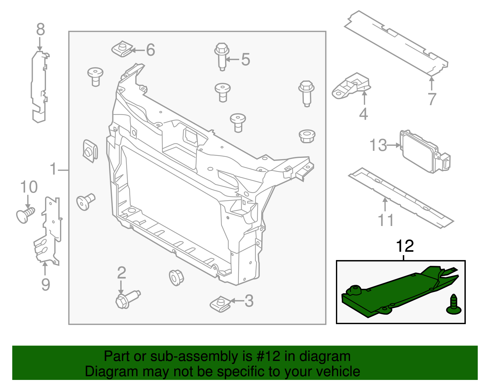 DB5Z-9910494-A - Lower Shield 2011-2015 Ford Explorer | Big 3 Auto Parts