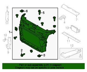 Genuine OEM Ford Part - Radiator Support BB5Z-16138-A | Genuine OEM ...