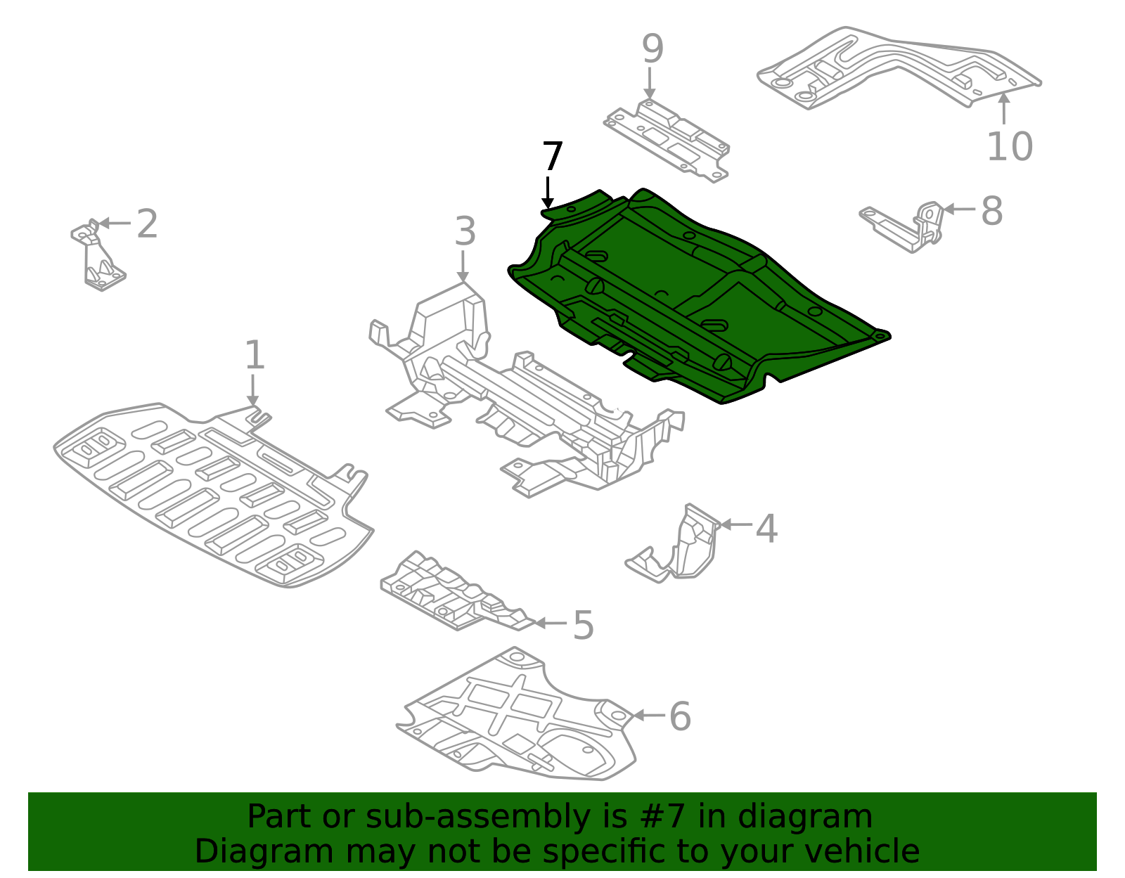 HL3Z-7222-F - Rear Shield 2022-2024 Ford Expedition | Ford Parts Direct