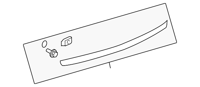 2008-2015 GM Lower Liftgate Applique 95389392 GM | GMPartsDirect.com