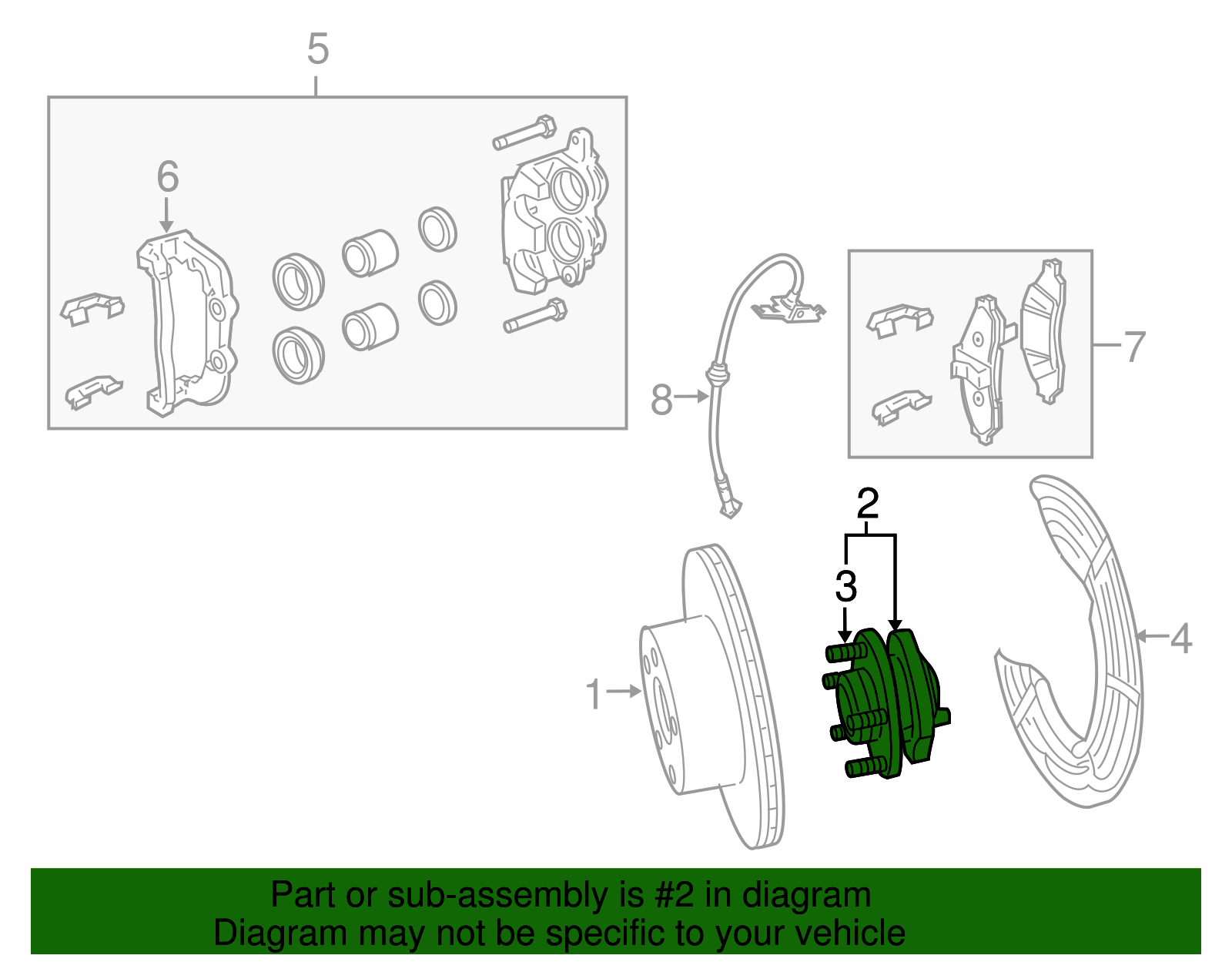 2008-2013 GM Front Wheel Hub and Bearing Assembly with Wheel Speed ...