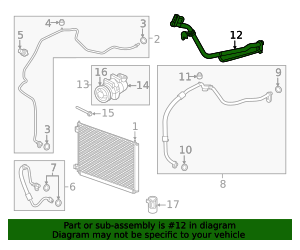 92446-5RL0A - AC Tube - 2018-2023 Nissan | Nissan OEM Parts Direct