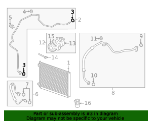 2014-2019 Nissan A/C Line O-Ring 92471-N823A | TascaParts.com