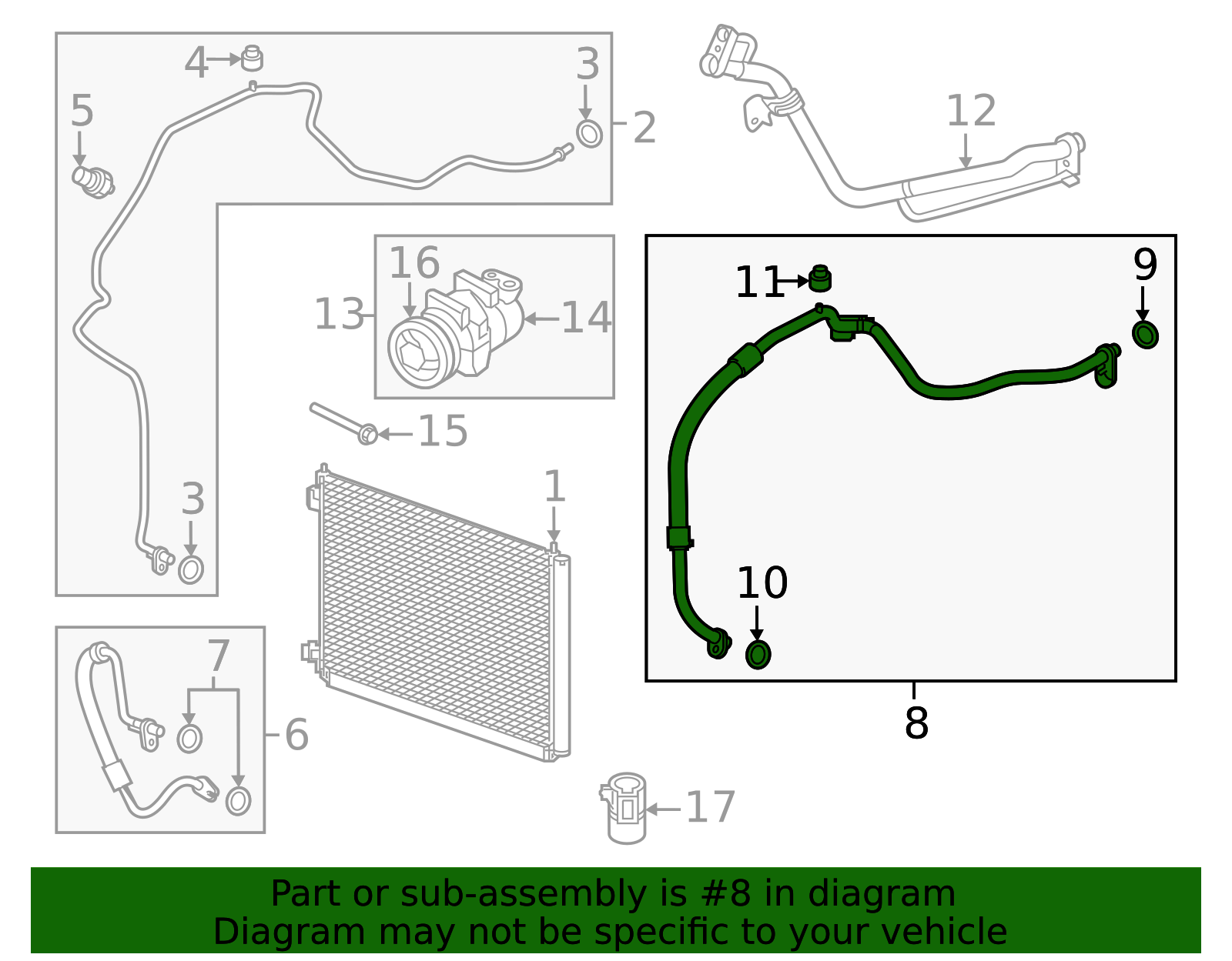 2018-2025 Nissan Suction Hose 92480-5RL0A | My Nissan Part