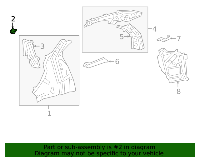 1997-2024 Acura Headlamp Assembly Bolt 93405-06016-04 | Acura Parts World