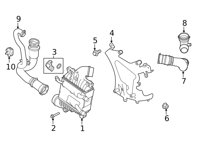 2018-2023 Land Rover Air Outlet Tube LR092412 | Express Land Rover Parts