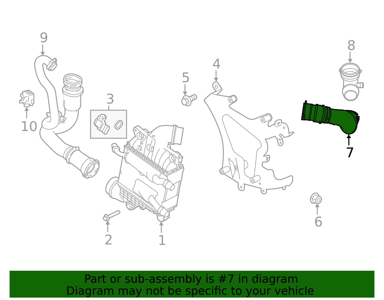 LR093483 - Engine Coolant Hose 2018-2020 Land Rover | AutoNation Parts