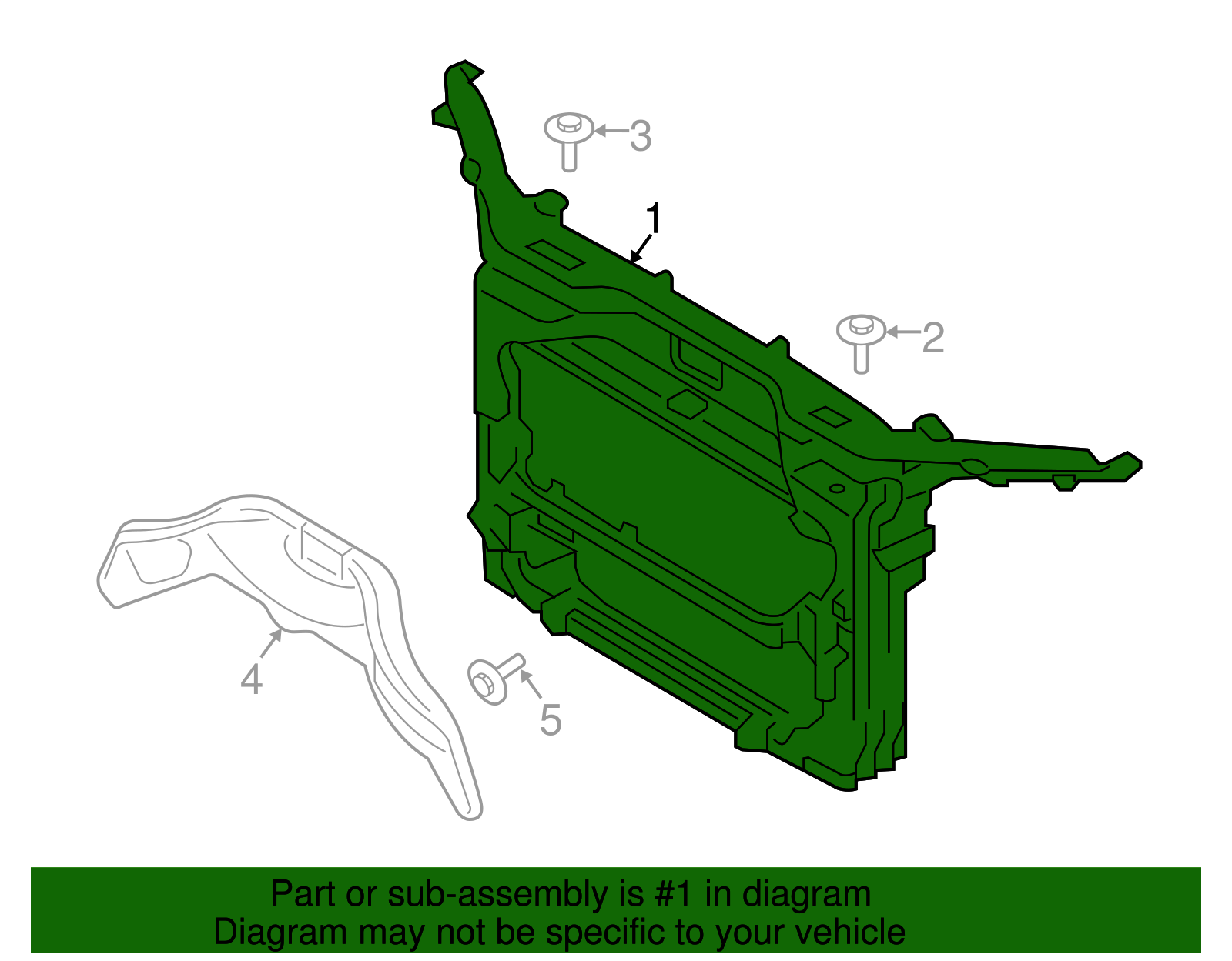 CT4Z-16138-C - Radiator Support 2012-2014 Ford Edge | Ford OEM Parts Direct