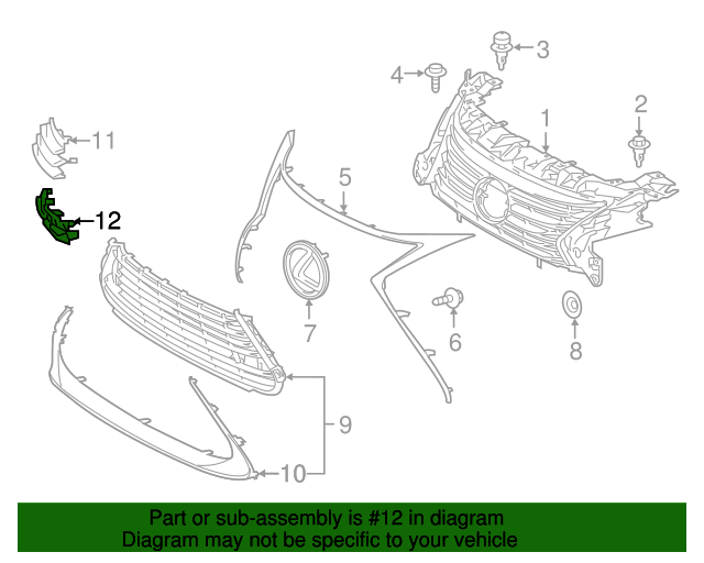 53128-06020 - Hole Cover 2016-2018 Lexus | Longo Lexus Parts