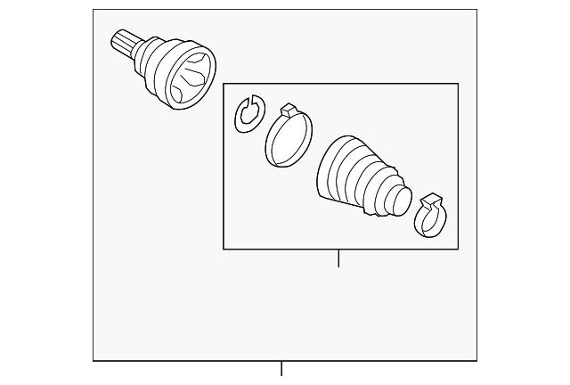 2019-2023 Audi Q3 Outer Joint Assembly 7N0-498-099-C | Audi USA Parts