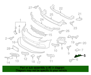 2017-2022 Porsche Panamera Side Retainer 971-807-284 | OEM Parts Online
