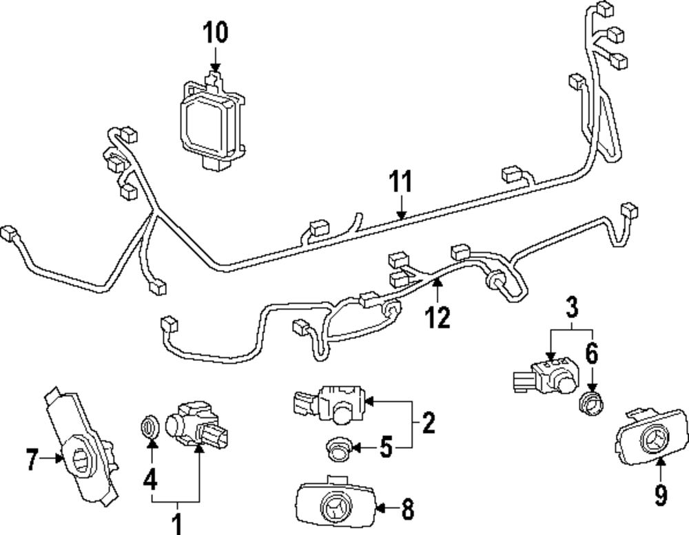 89348-47370-B0 - Retainer Ultrasonic Longo Toyota Parts