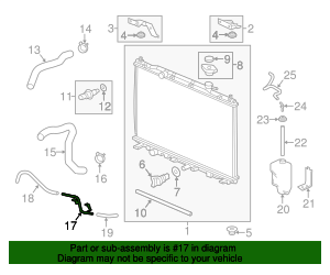 2013-2018 Acura RDX Cooler Pipe 25210-R8B-000 | AutoNationParts.com