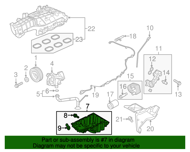 2017-2019 Ford Oil Pan HL3Z6675A | NewAutoParts.com