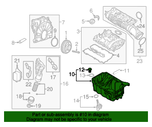 11-13-8-590-017 - Engine Oil Pan 2014-2019 Mini | AutoNationParts.com