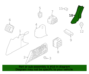 Genuine Lower Pillar Trim for 2014-2022 Land Rover Range Rover Sport ...