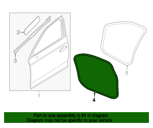 80A-837-911-G - Door Seal 2018-2024 Audi | AutoNationParts.com