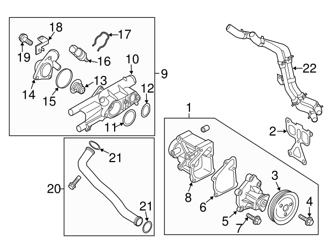 2011-2016 Kia Engine Coolant Hose 25470-2G600 | OEM Parts Online