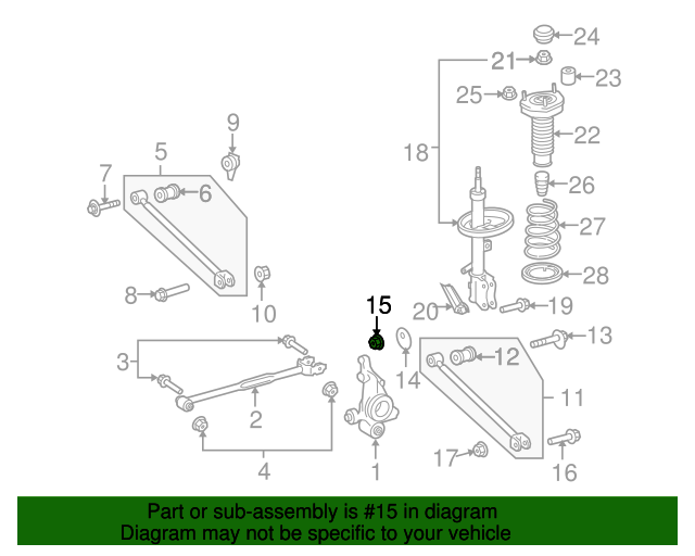 Lower Control Arm Nut - Toyota (90178-A0001) | Toyota Parts