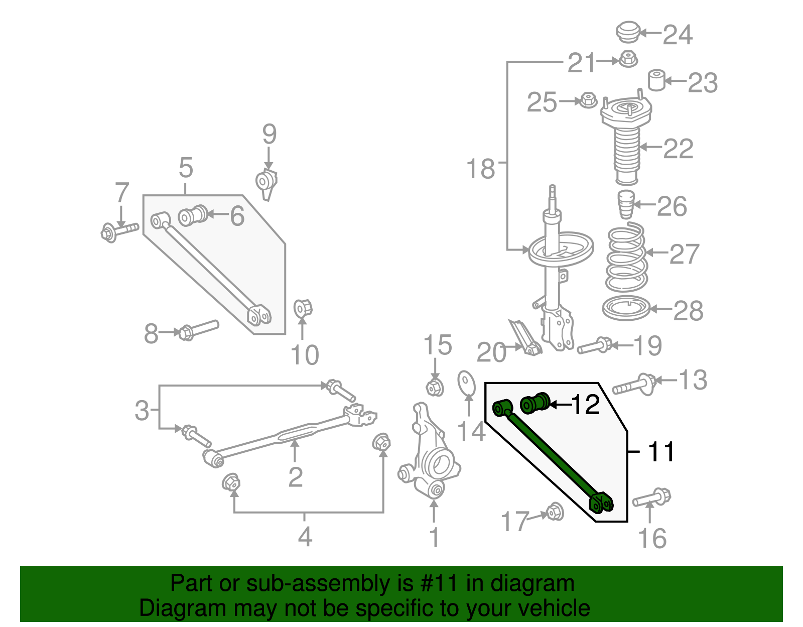 2008-2015 Toyota Rear Control Arm 48730-48160 | OEM Parts Online