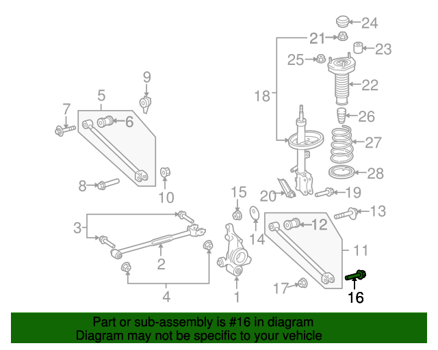 2001-2018 Toyota Bolt; Washer 90080-11672 | Longo Toyota Parts