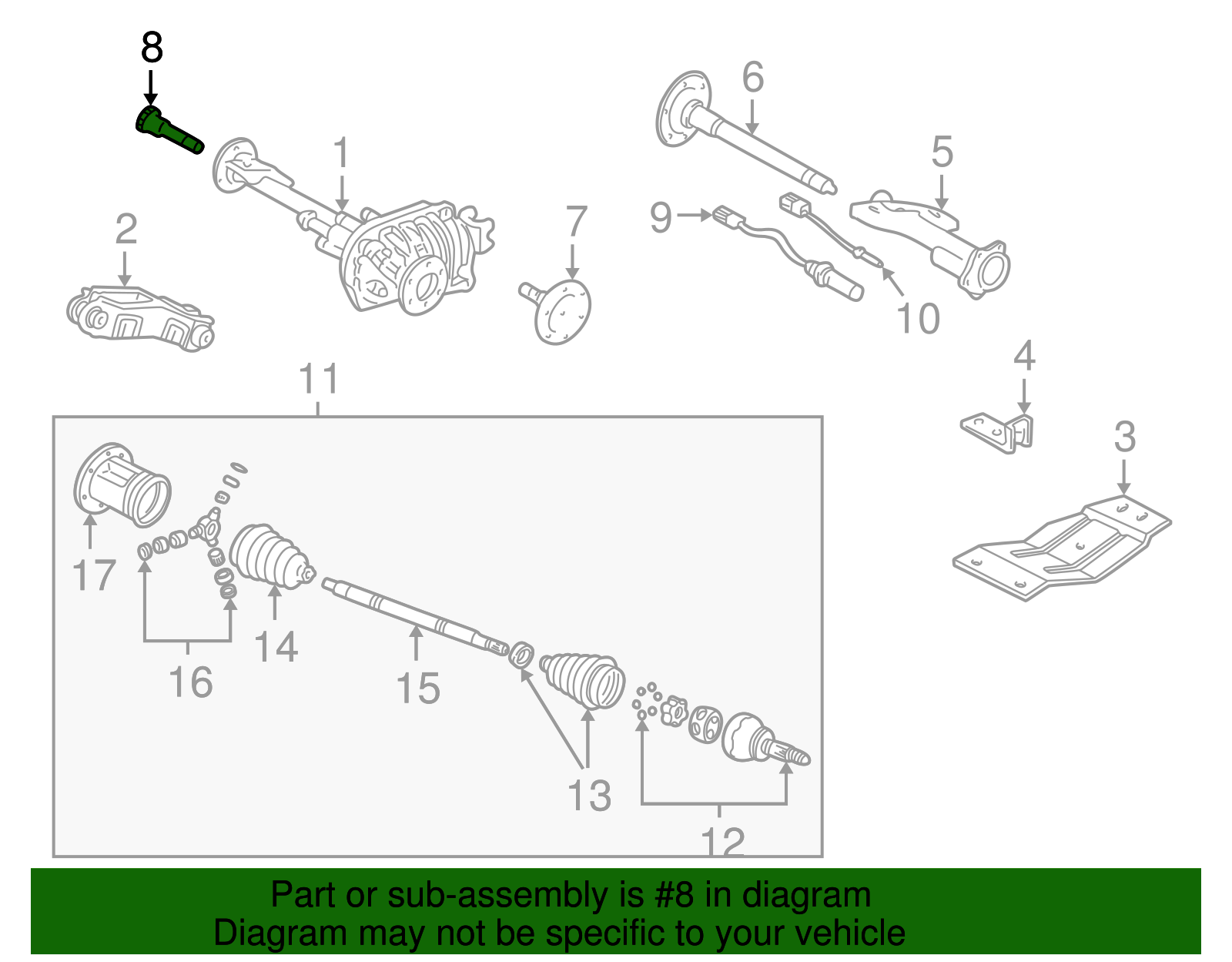 1988-2020 GM Front Drive Axle Clutch Shaft 19121908 GM | GMPartsDirect.com