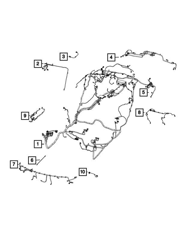 2001-2021 Mopar Body Wiring Grommet 56021909AA | My Mopar Parts