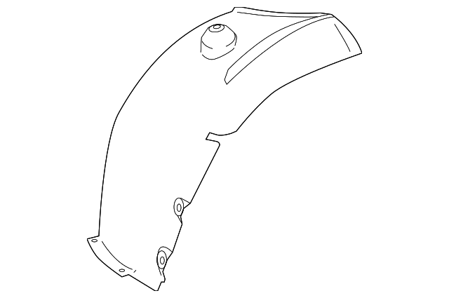 171-690-02-30 - Fender Liner - 2005-2008 Mercedes-Benz ...