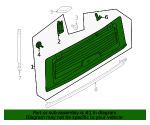 2021 Ford Bronco Back Glass M2DZ-7842006-A | QuirkParts