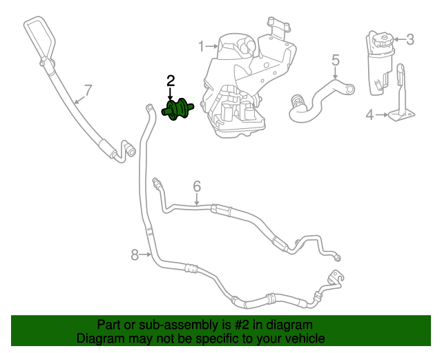 221-325-00-44 - Power Steering Pump Insulator 2012-2013 Mercedes-Benz S ...