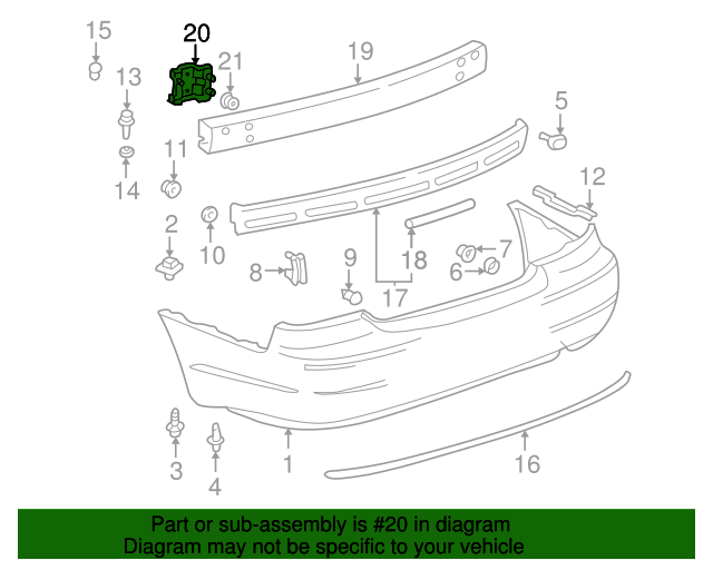 52175-AC010 - Mount Bracket - 2000-2004 Toyota Avalon | OEM Genuine ...