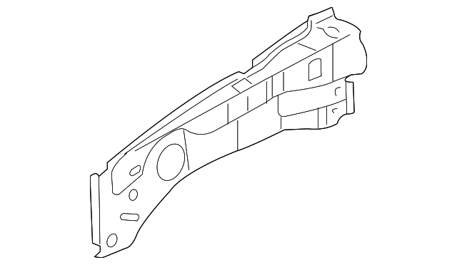 2006-2010 Hummer Driver Side Front Engine Compartment Rail (to Front ...