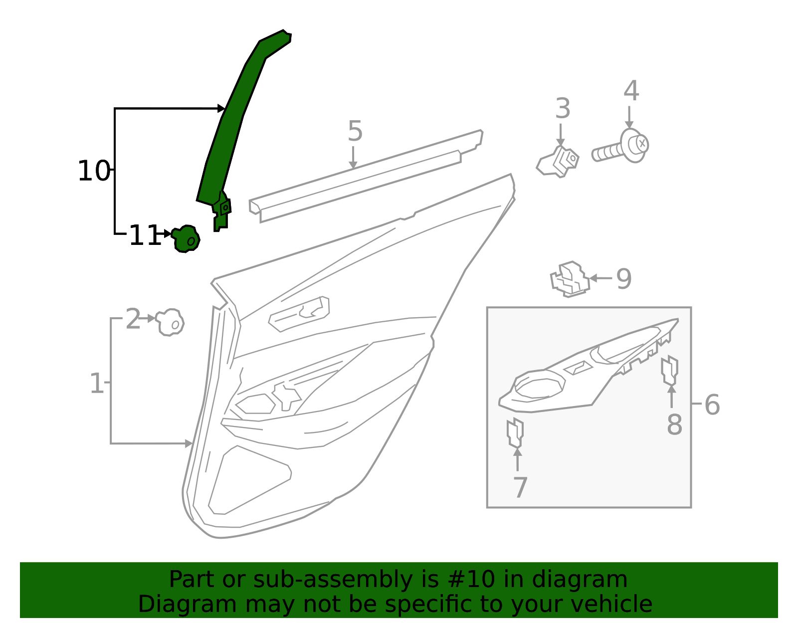 67674-12011 - 2019-2024 Toyota - Frame Molding | Sparks Parts