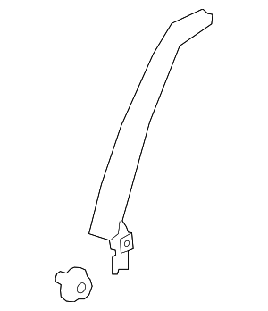 67673-12021 - Frame Molding - 2019-2023 Toyota Corolla | OEM Genuine ...