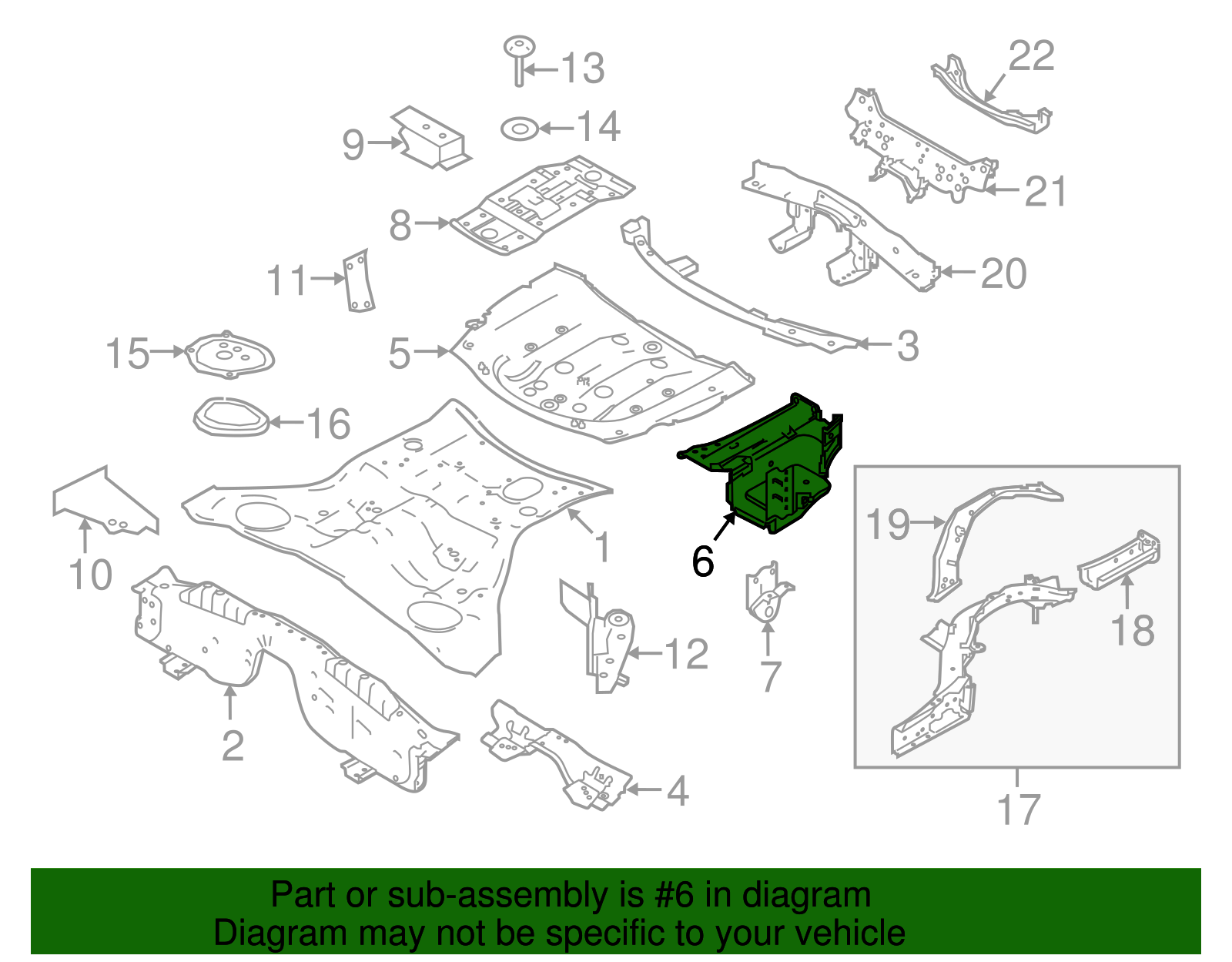 2017-2020 Infiniti Q60 Floor Extension 74530-5CA0A | Infiniti of Orland Park