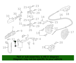 N-911-768-01 - Handle Base Bolt 2018-2023 Audi | Audi OEM Parts