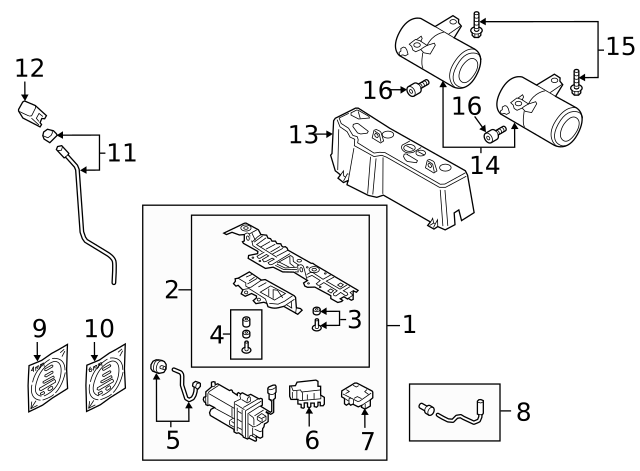 7L0-616-758 - Air Suspension Solenoid Connector 2007-2024 Audi ...