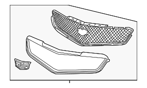 2016-2019 Cadillac ATS Front Lower Grille 23193509 GM | GMPartsDirect.com