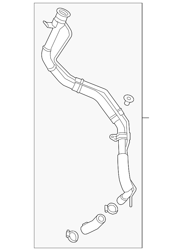 Passenger Side Fuel Tank Filler Pipe 42788052 GM | GMPartsDirect.com