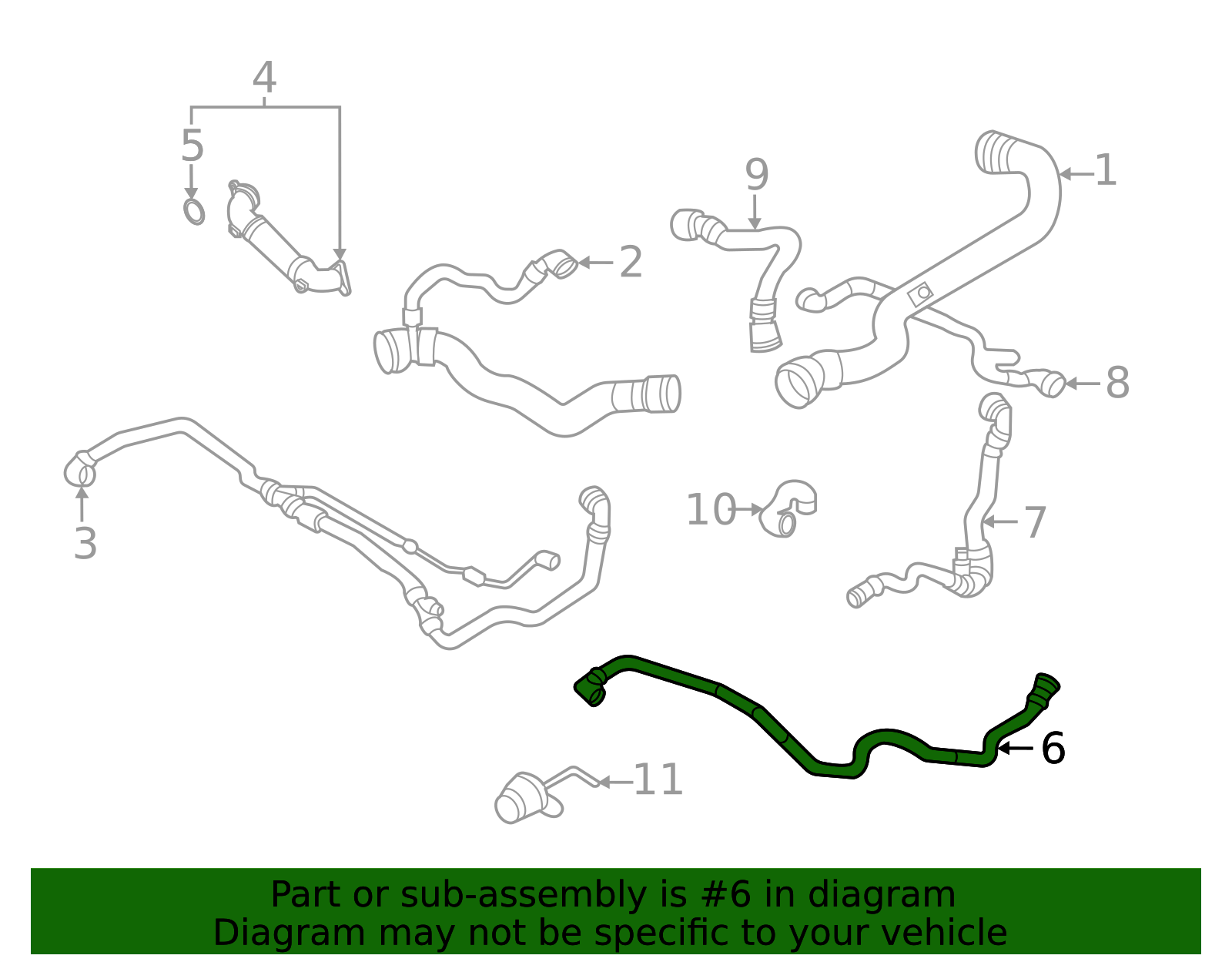 17-12-5-A02-2D7 - 2021 BMW X3 - Radiator Coolant Hose | Buy BMW Parts Now