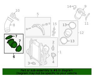 2019-2023 Mercedes-Benz Lower Duct 264-098-15-00 | MB OEM Parts