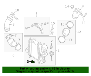 276-098-01-30 - Inter-Cooler Insulator 2015-2023 Mercedes-Benz ...