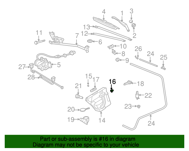 Washer Reservoir Grommet - Mopar (5097659AA) | TascaParts.com