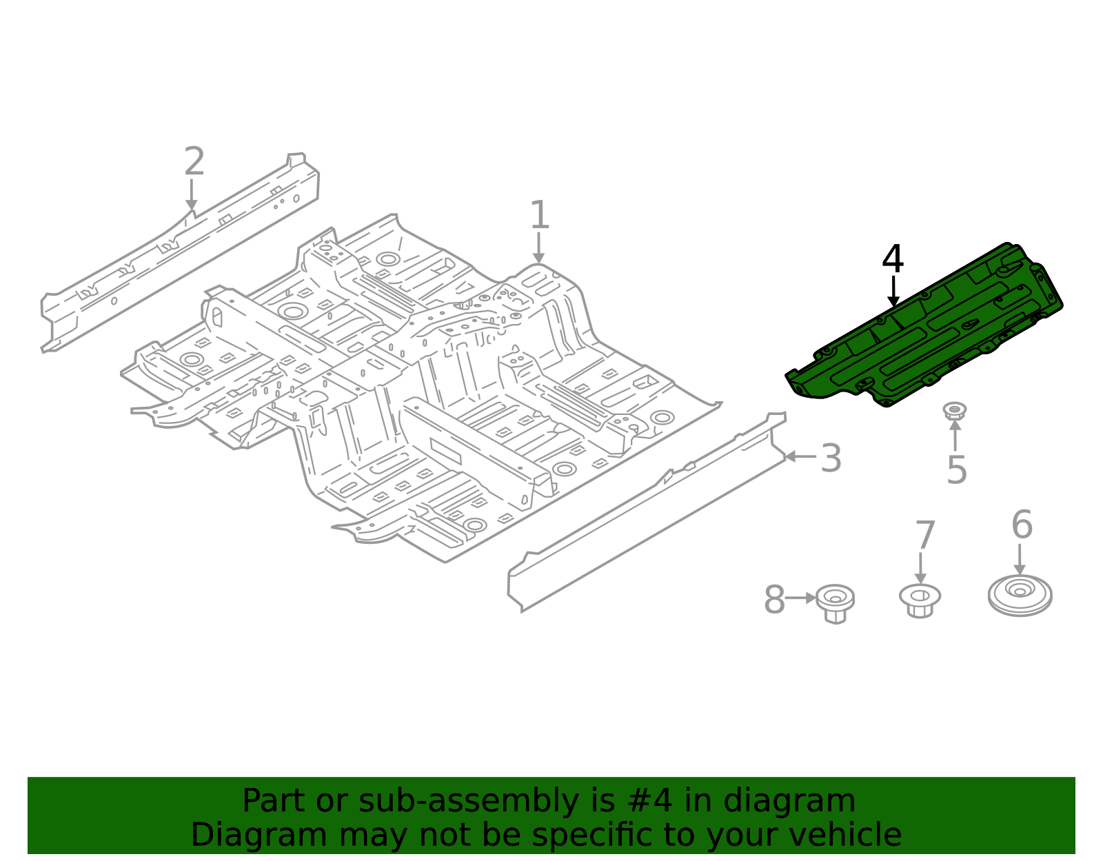 84145-J9000 - High-Quality Floor Pan Splash Shield for 2018-2023 ...