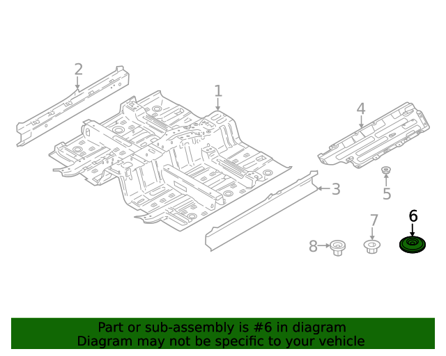 2020-2023 Hyundai Under Cover Plug 17318-25000-B | OEM Parts Online