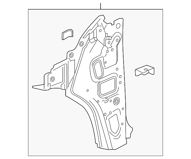 2021-2022 Cadillac XT6 Passenger Side Body Hinge Pillar Inner Panel ...