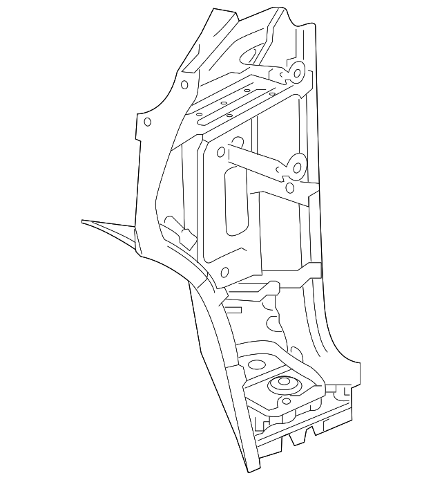 2020-2022 Cadillac XT6 Passenger Side Body Hinge Pillar Outer Panel ...