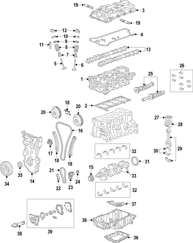 25203086 - Balancer Shaft With Oil Pump Shaft 2015-2022 GM | Chevrolet ...