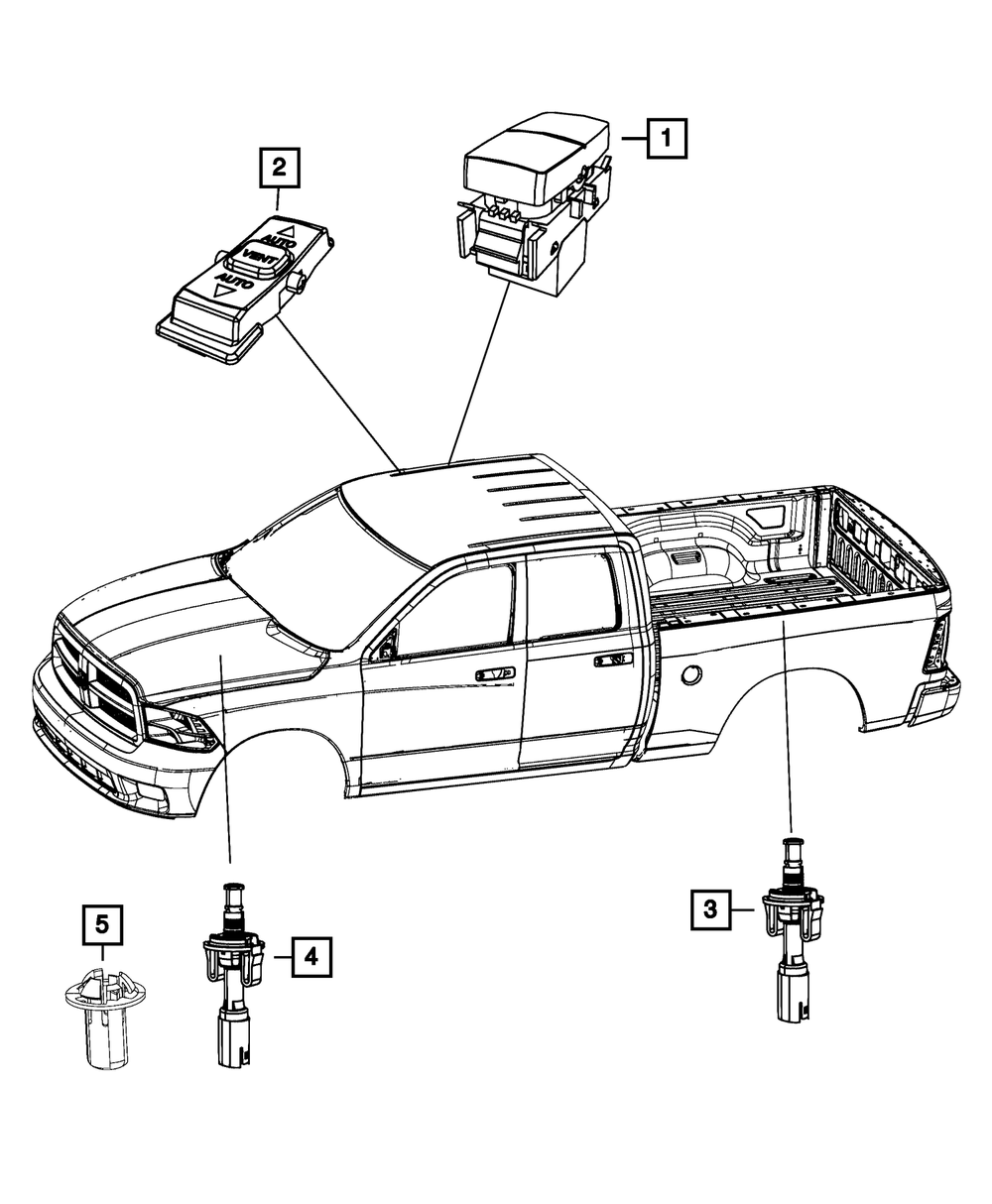 2013-2024 Ram OEM NEW 13-19 Mopar Ram 1500 2500 3500 4500 5500 Power ...